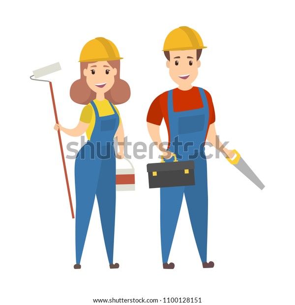 Isolated Workers Set Uniform On White Stock Vector (Royalty Free ...