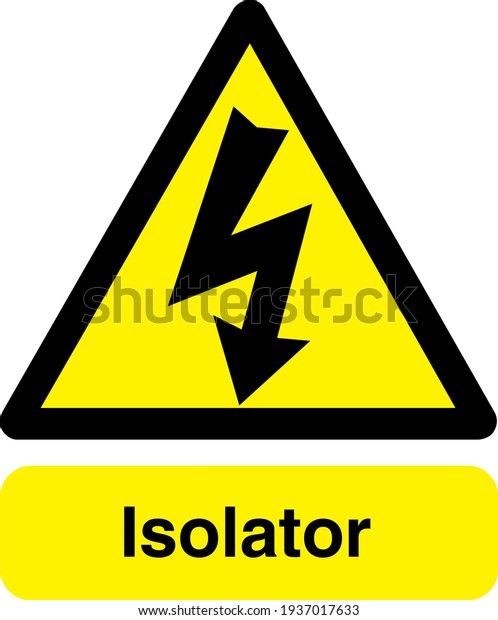 Isolator Sign Board Symbol Stock Vector (Royalty Free) 1937017633 ...