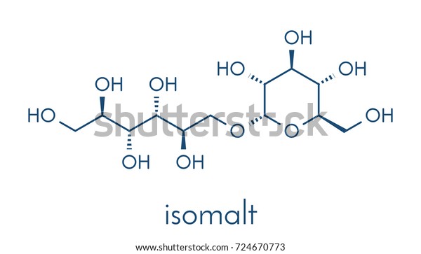 Isomalt Sugar Substitute Molecule One Two Stock Vector (Royalty Free ...
