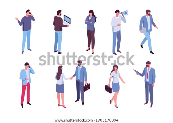 Conjunto de vectores de gente de: vector de stock (libre de regalías ...
