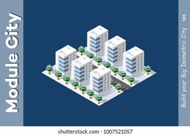 Isometric 3d Landscape Top View Building Stock Vector (Royalty Free ...