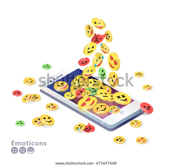 Isometric Concept Mobile Phone Falling Down Stock Vector (Royalty Free ...