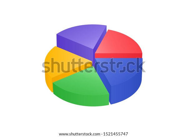 Isometric cycle diagram for infographics. Vector chart can be used for ...