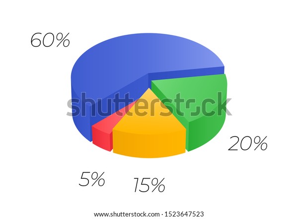 Isometric Cycle Diagram Infographics Vector Chart Stock Vector (Royalty ...