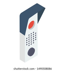 Isometric Design Nurse Call Button Icon: vector de stock (libre de ...