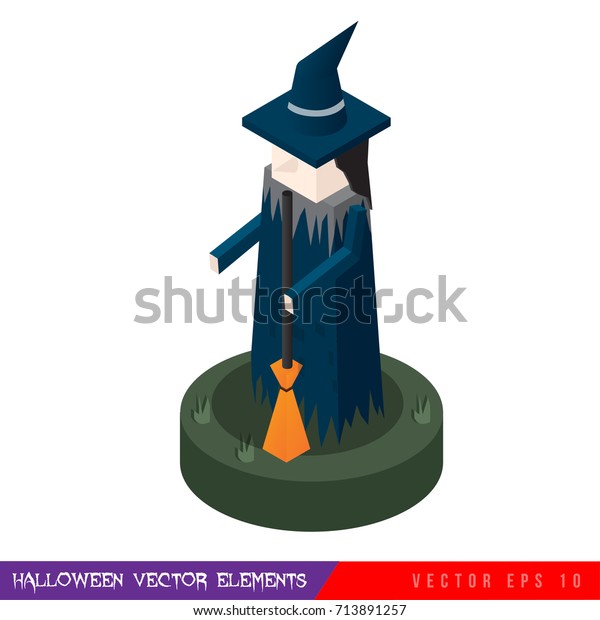 Isometric Horror Vector Flat Illustration Set Stock Vector (Royalty ...