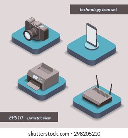 Isometric Icons 3d Pictograms Vector Set Stock Vector (Royalty Free ...