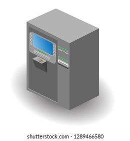 Atm Vector Illustration Automated Teller Machine Stock Vector (Royalty ...