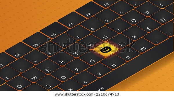 Isometric Keyboard Dedicated Key Symbol Halloween Stock Vector (Royalty ...