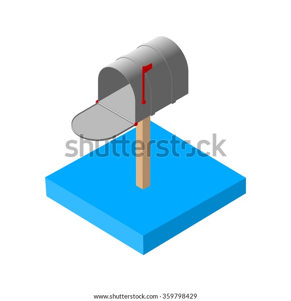 Isometric Mail Icons 3d Pictograms Mailbox Stock Vector (Royalty Free ...