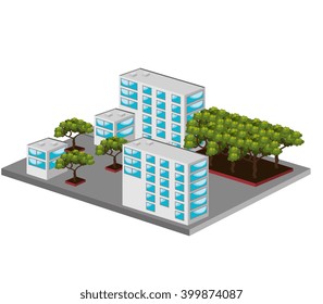 Building Solid Figure Stock Vector (Royalty Free) 421554991