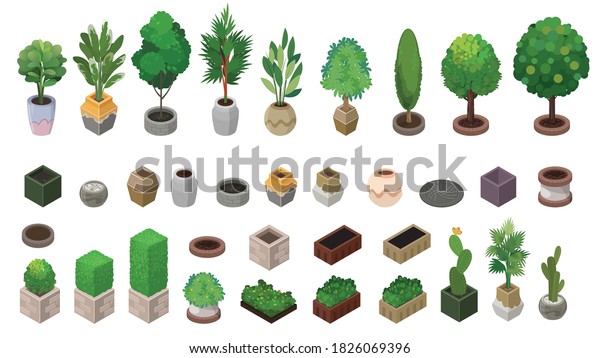 3,921 Isometric Plant Pot Images, Stock Photos & Vectors | Shutterstock