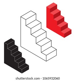 15,207 Stair Outline Images, Stock Photos & Vectors | Shutterstock