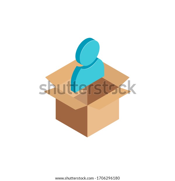 Isometric User Icon 3d Person Symbol: เวกเตอร์สต็อก (ปลอดค่าลิขสิทธิ์ ...