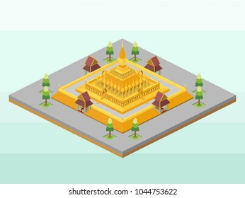 68 Pha That Luang Stock Vectors, Images & Vector Art | Shutterstock