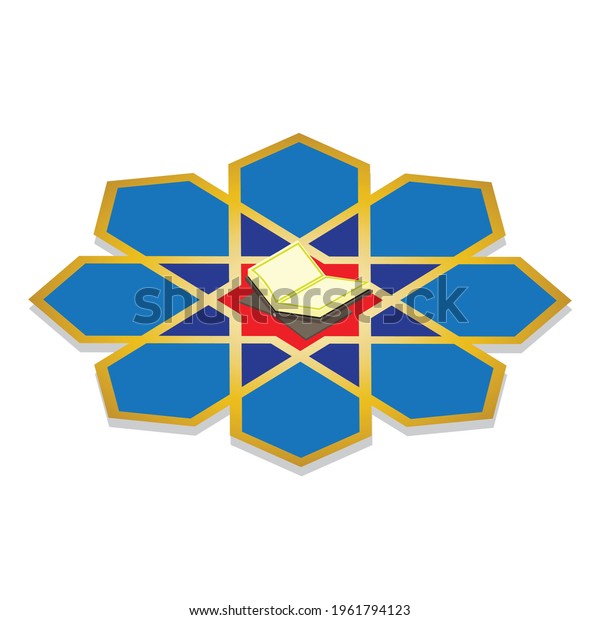 Isometric Vector Quran Islamic Geometric Star Stock Vector (Royalty ...