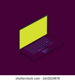 Isometric Vector Realistic Laptop Volume Buttons Stock Vector (Royalty ...
