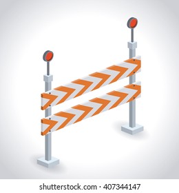 Isometrics Road Sign Design Stock Vector (Royalty Free) 407344147 ...