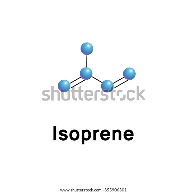 Isoprene Common Organic Compound Produced By Stock Vector (Royalty Free ...
