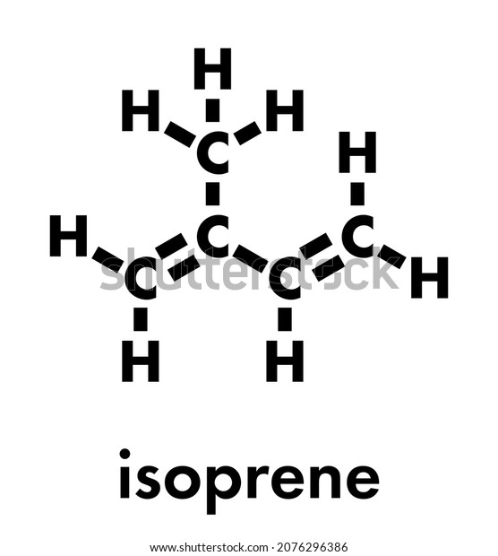 Isoprene Rubber Polyisoprene Building Block Monomer Stock Vector ...