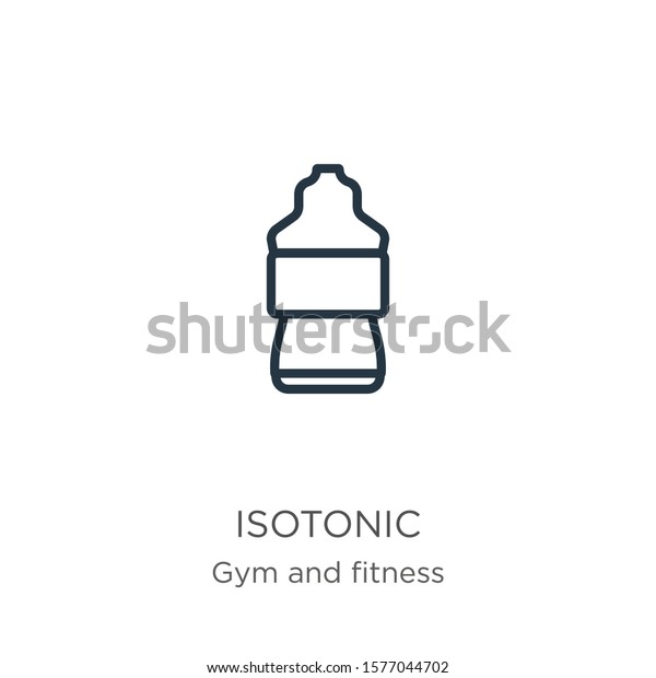 Isotonic Icon Thin Linear Isotonic Outline Stock Vector (Royalty Free ...