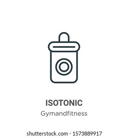Isotonic Outline Vector Icon Thin Line Stock Vector (Royalty Free ...