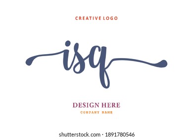 Isq Lettering Logo Simple Easy Understand Stock Vector (Royalty Free ...