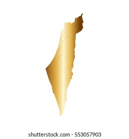 High Detailed Gold Israel Map Vector 스톡 벡터(로열티 프리) 624326426 | Shutterstock