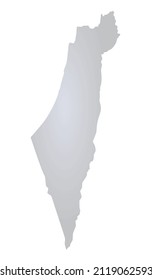 Israel Grey Map Vector Illustration Stock Vector (Royalty Free ...
