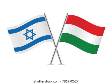 Israel Hungary Flags Vector Illustration Stock Vector (Royalty Free ...