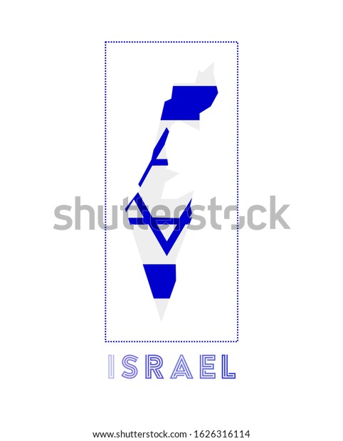 Israel Logo Map Israel Country Name: เวกเตอร์สต็อก (ปลอดค่าลิขสิทธิ์ ...