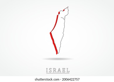 283 Israel map sketch Stock Illustrations, Images & Vectors | Shutterstock