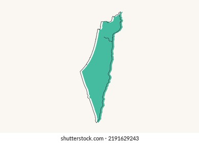 Israel Map World Map International Vector Stock Vector (Royalty Free ...