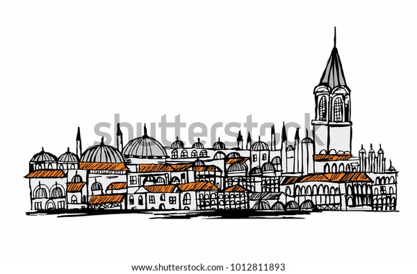 Istanbul Graphic Design Vector Art Stock Vector (Royalty Free ...