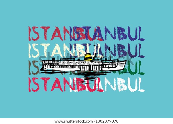Istanbul Graphic Design Vector Art Stock Vector (Royalty Free ...