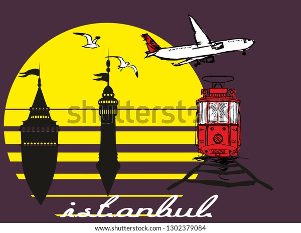 Istanbul Graphic Design Vector Art Stock Vector (Royalty Free ...