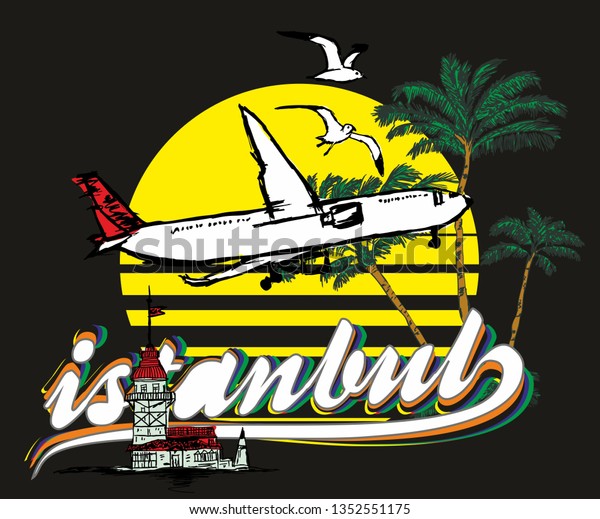 Istanbul Graphic Design Vector Art Stock Vector (Royalty Free ...