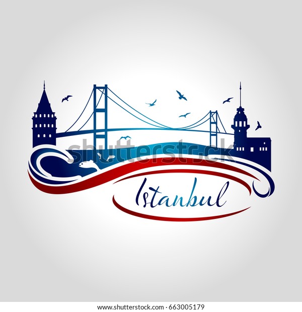 Istanbul Logo Icon Symbol Vector Illustration Stok Vektör (Telifsiz ...