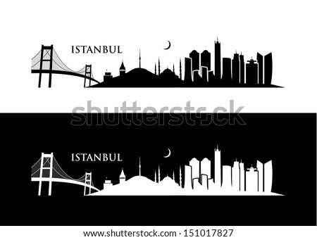 Istanbul Skyline Vector Illustration Stock Vector (Royalty Free ...