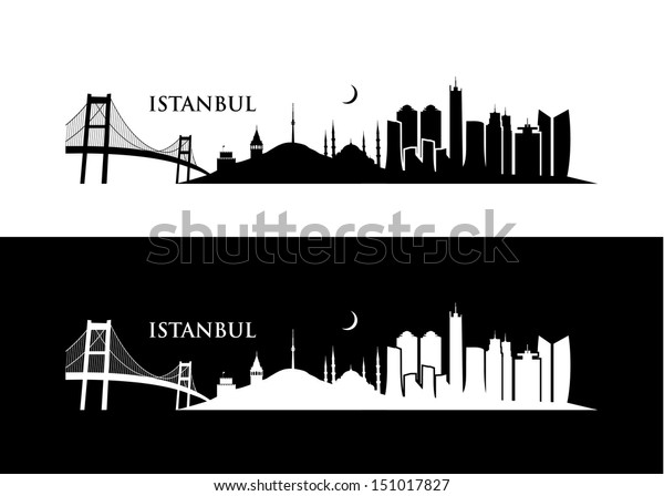 Istanbul Skyline Vector Illustration Stock Vector (Royalty Free) 151017827