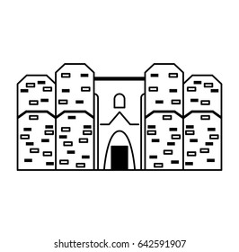 Italian Building Icon Stock Vector (Royalty Free) 642591907 | Shutterstock