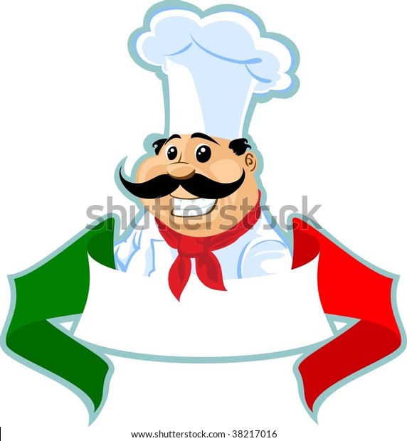 Italian Chef Cook Label Stock Vector (Royalty Free) 38217016 | Shutterstock