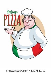 Italian Cook Showing Okay Sign Silver Stock Vector (Royalty Free) 182286314