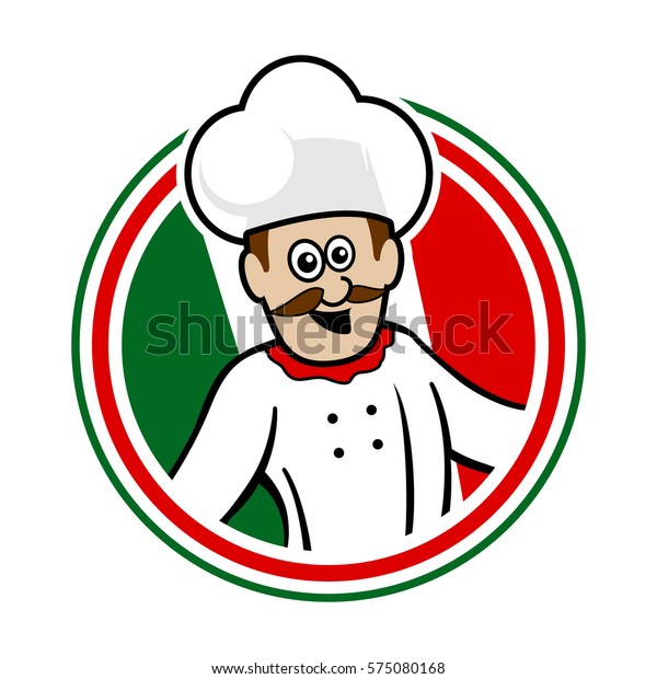 Italian Chef Restaurant Vector Graphic Emblem Stock Vector (Royalty ...