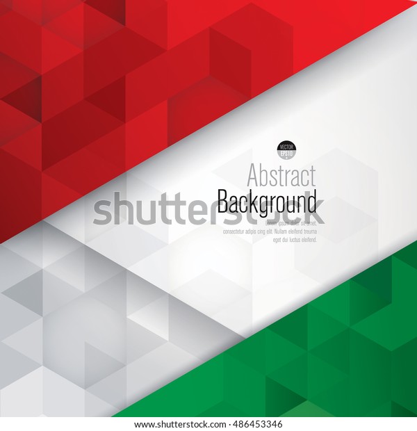 Italian Flag Colors Abstract Background Can Stock Vector (Royalty Free ...