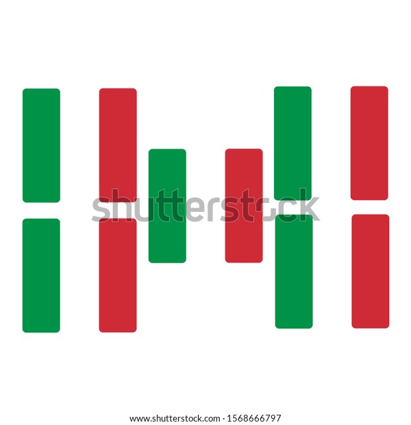 Italian Flag Logo Square Shape 5: vector de stock (libre de regalías ...