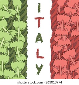 Italian Flag Pasta Stock Vector (Royalty Free) 263013974 | Shutterstock