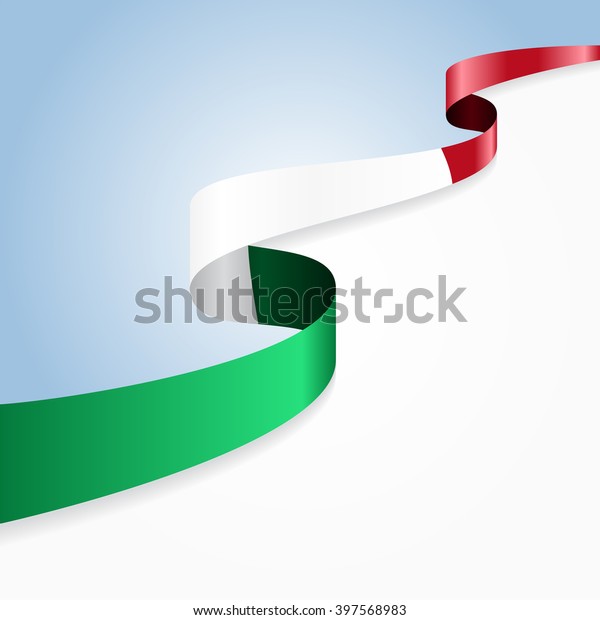 Italian Flag Wavy Abstract Background Vector Stock Vector (Royalty Free ...