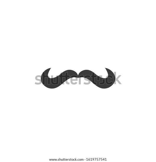 Italian Moustache Vector Sign Isolated Graphic Stock Vector (Royalty ...