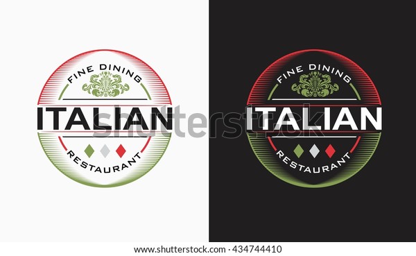 Italian Restaurant Logo Stock Vector (Royalty Free) 434744410